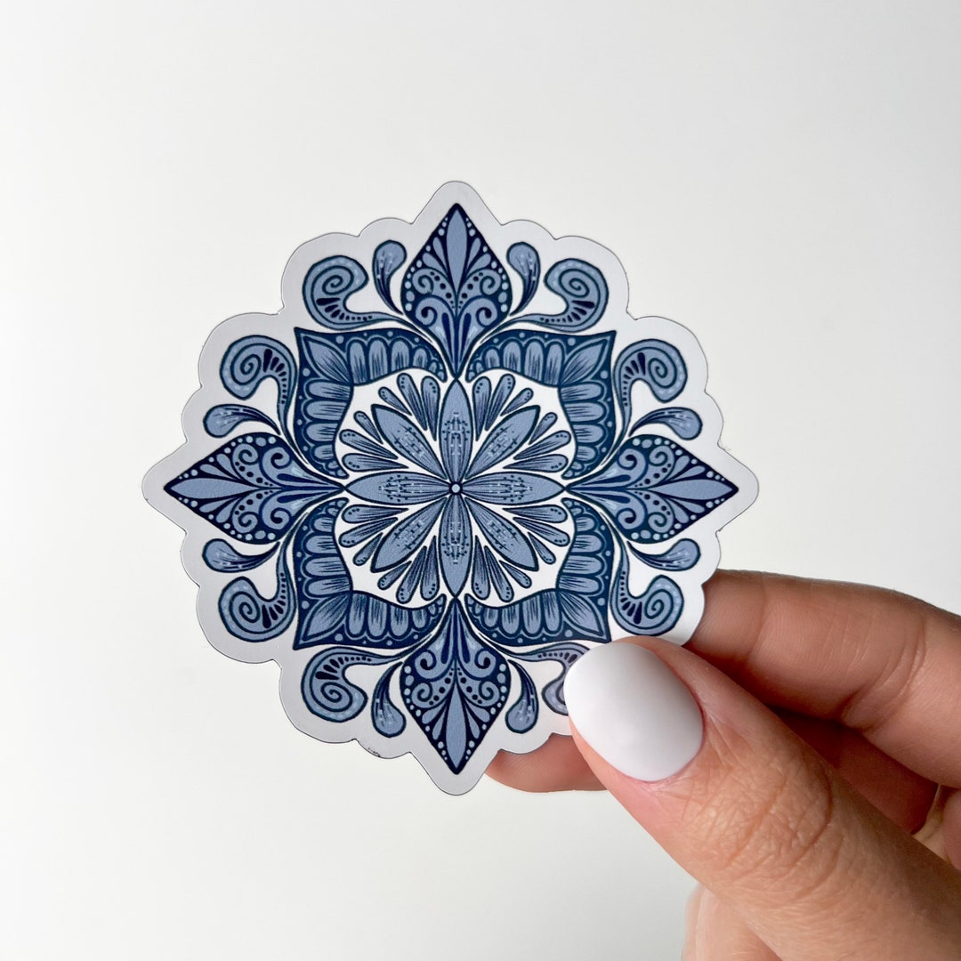 Blue Shades Mandala Magnet - Etsy