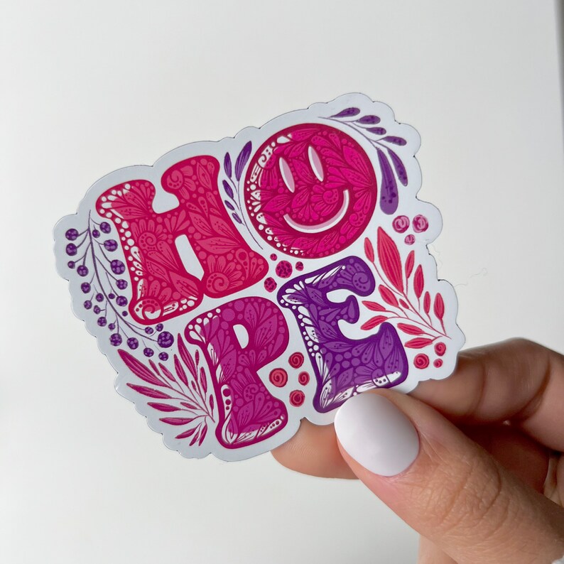 Zentangle Hope Magnet - Etsy