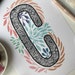 Mandala C Letter With Plant Doodle - Etsy