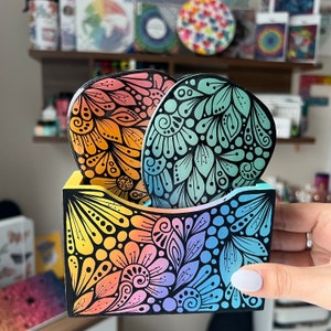 Zentangle Pineapple Wooden Coaster - Etsy