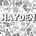 Personalized Holiday Coloring Page Bundle Holiday Coloring - Etsy
