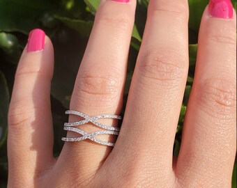 Double X Ring - Etsy