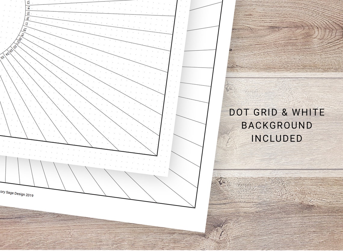Sunburst Monthly Habit Tracker & Gratitude Journal (BUJO Printable) - Etsy