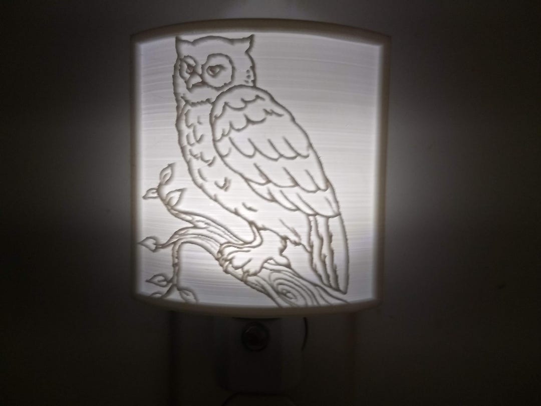 Night Light Wall Plug in OWL - Etsy