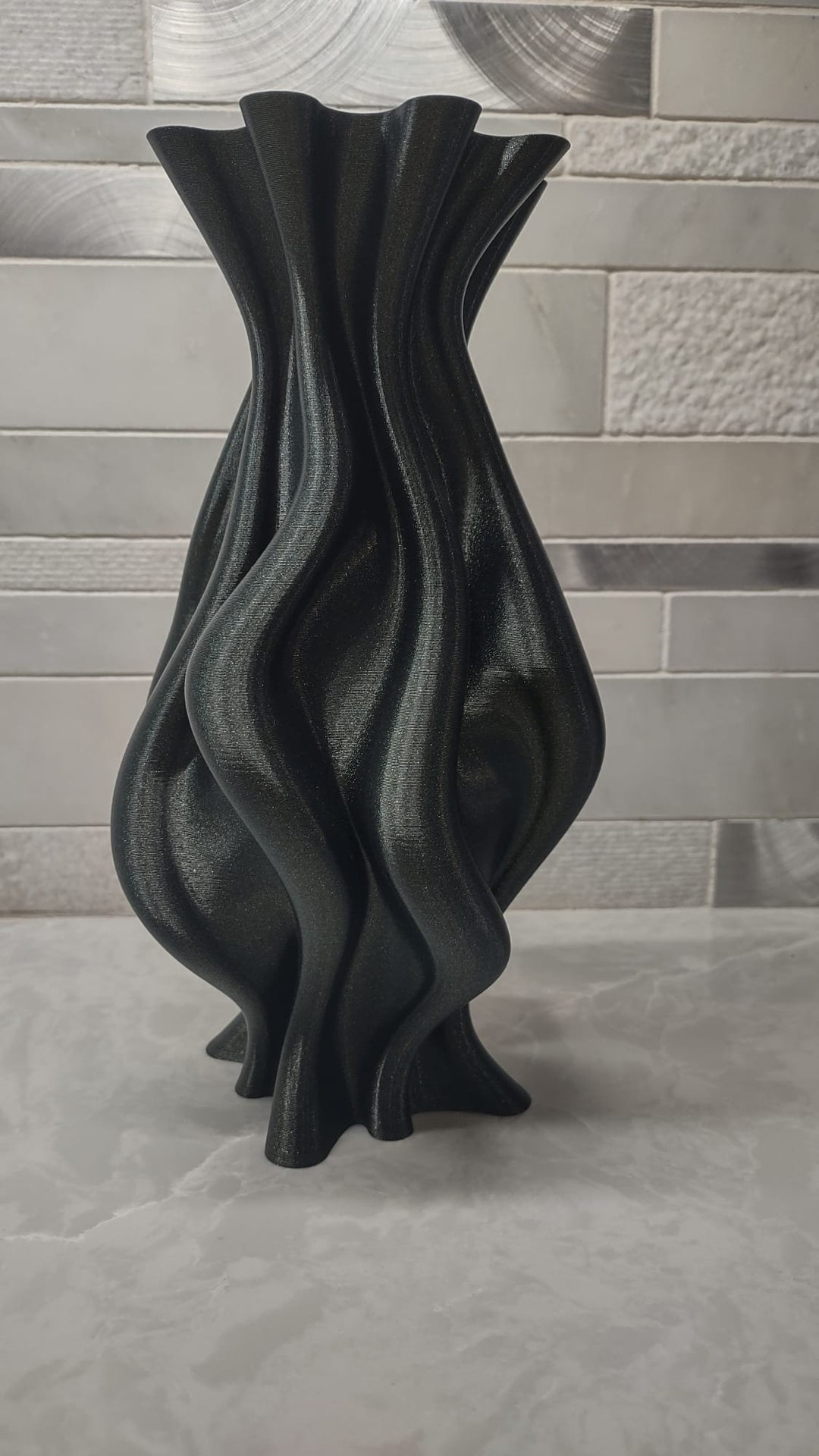 Flame Shape Vases, Flower Vase, Modern Geometric Structure Vase ...