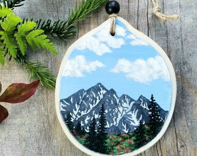 Alaska Gift, Mountain Fireweed Hand Painted Ornament, Original Art ...