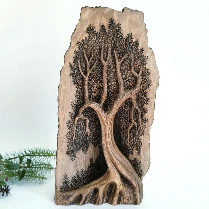 Carved Wood Sculpture - Etsy