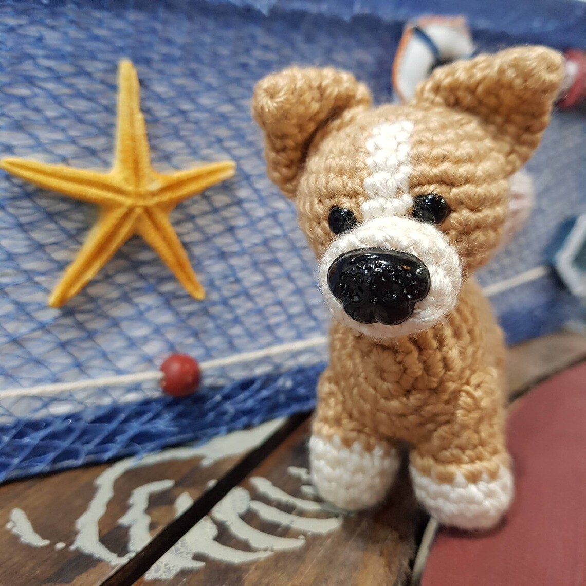 Crochet Dog Pattern Little Puppy Tutorial Miniature in - Etsy