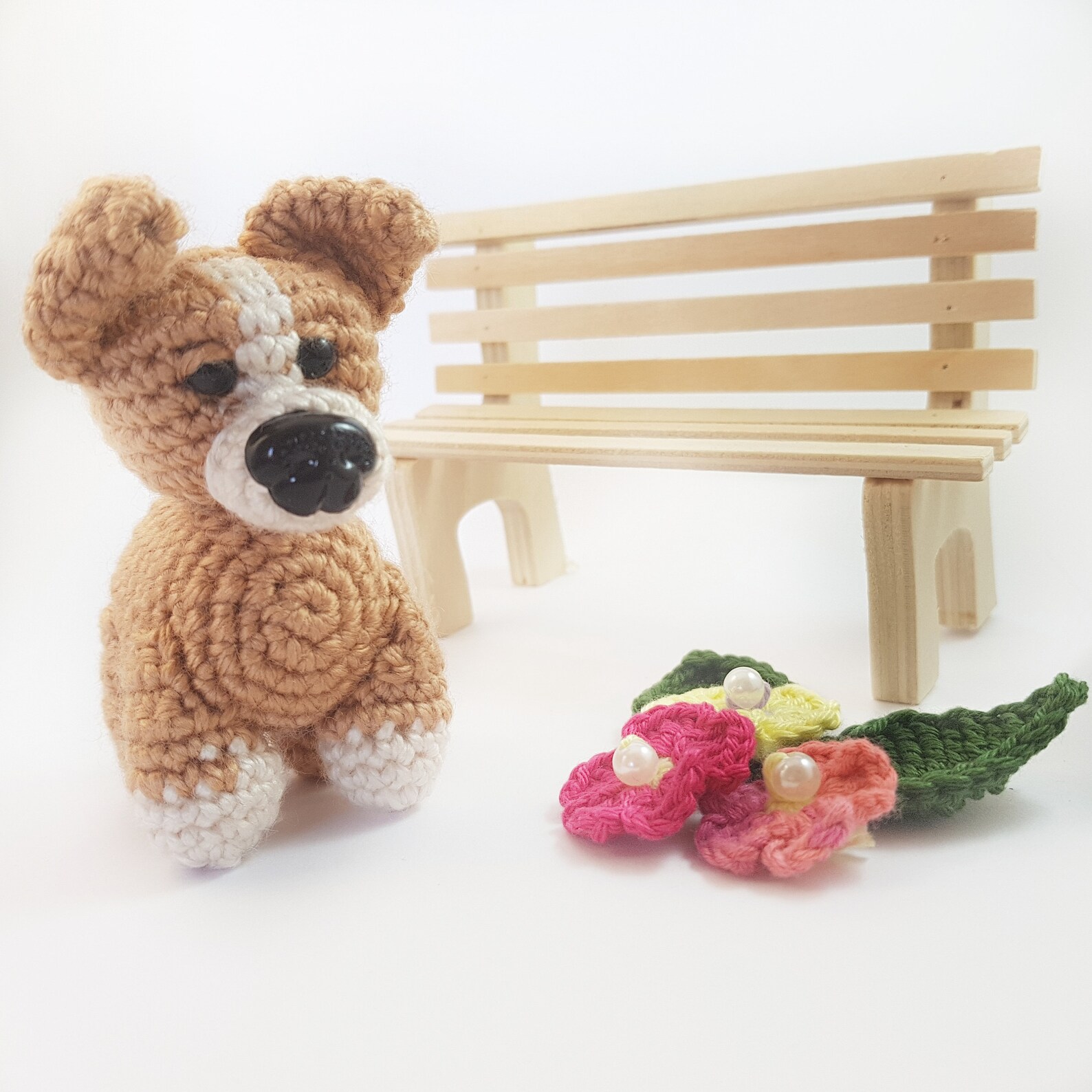 Crochet Dog Pattern, Little Puppy Tutorial, Miniature in Decor, Pdf ...