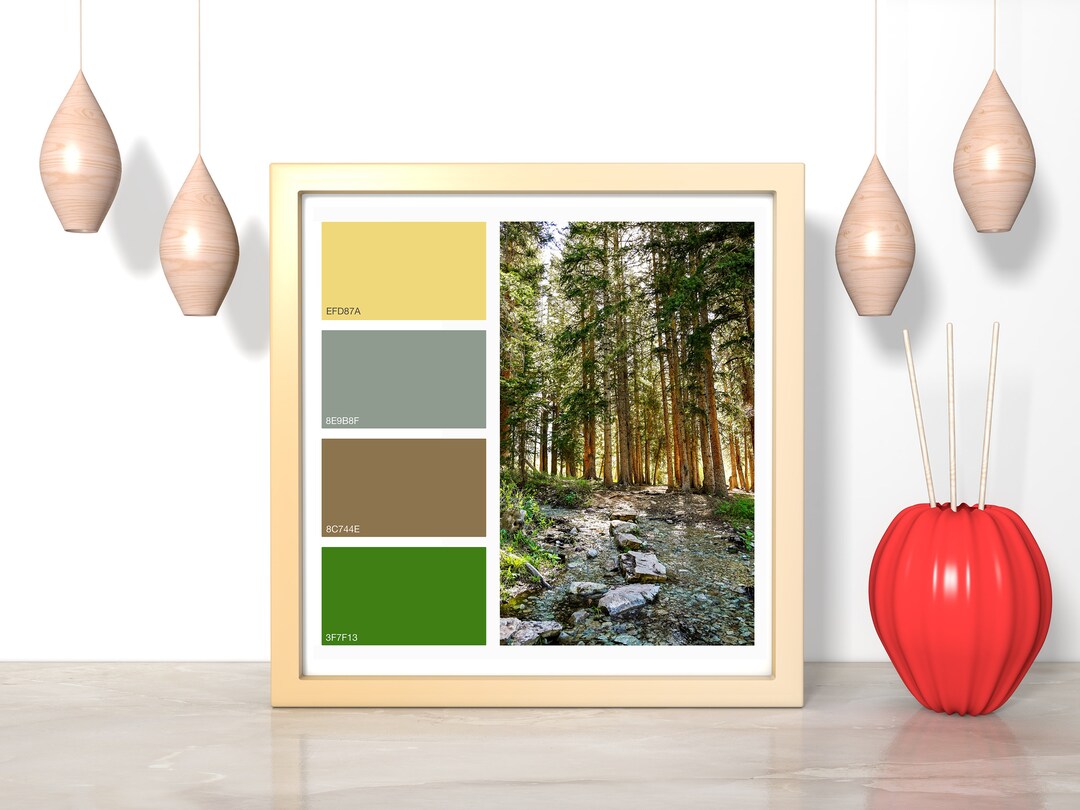 Mountain Trail Color Palette Photo Print Wall Art - Etsy