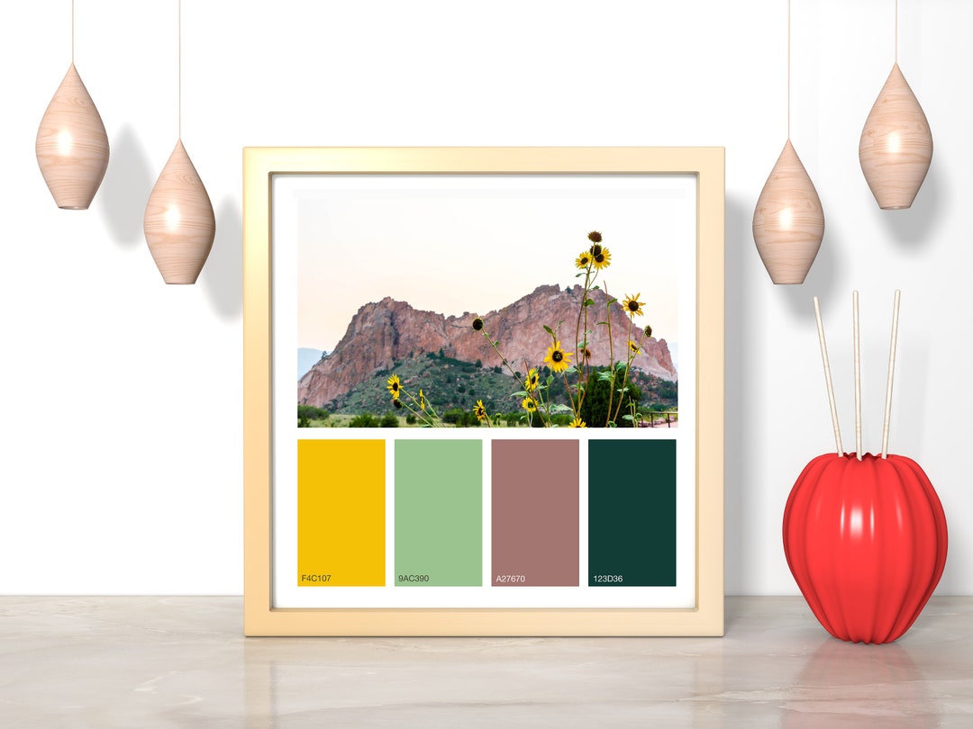Garden of the Gods Color Palette Photo Print Wall Art - Etsy
