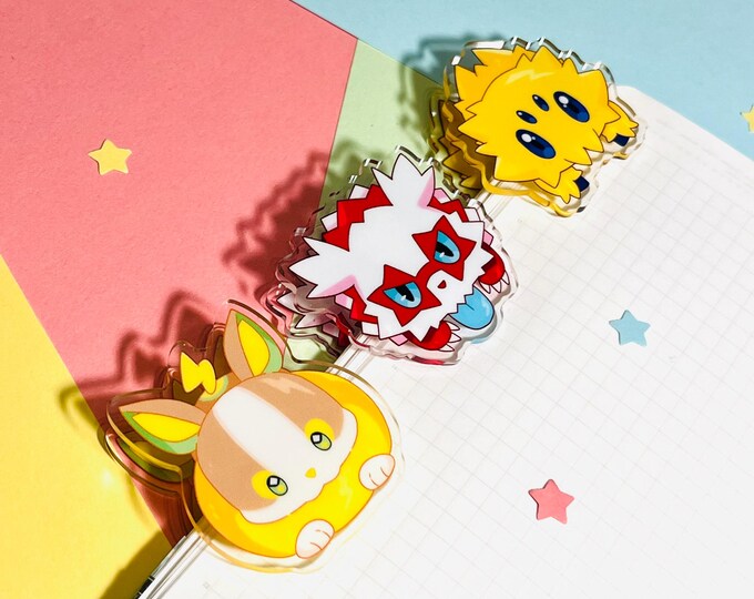 Pokemon Binder Clips - Etsy