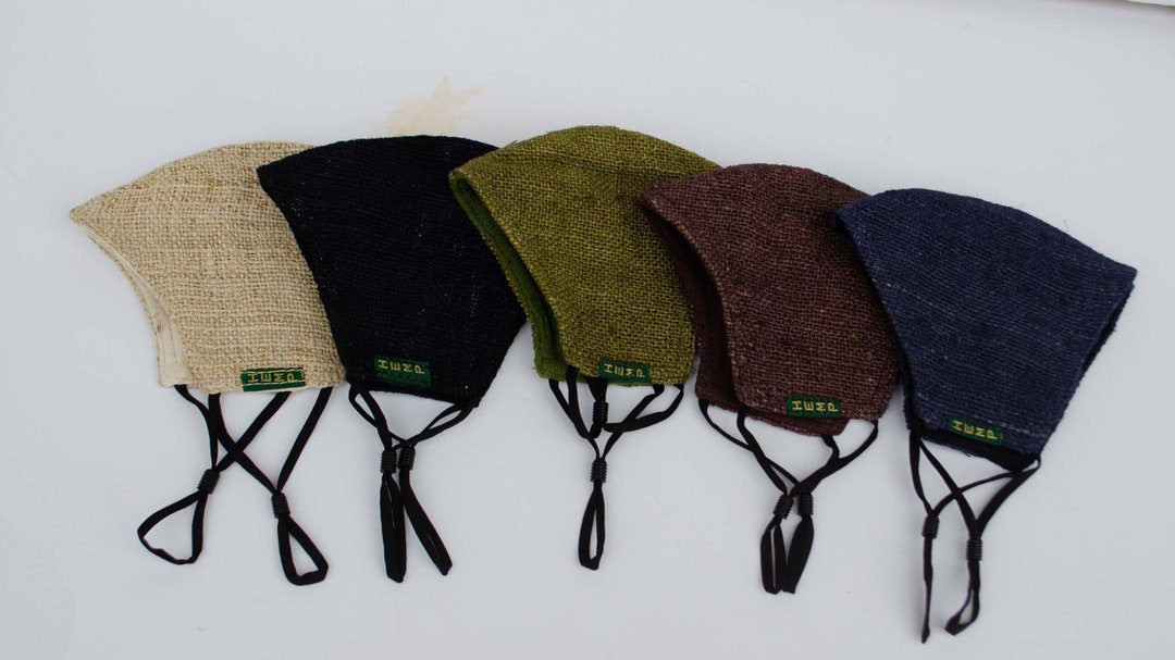 Handmade Hemp Face Mask With Filter | Unisex | Reusable - Washable Face ...
