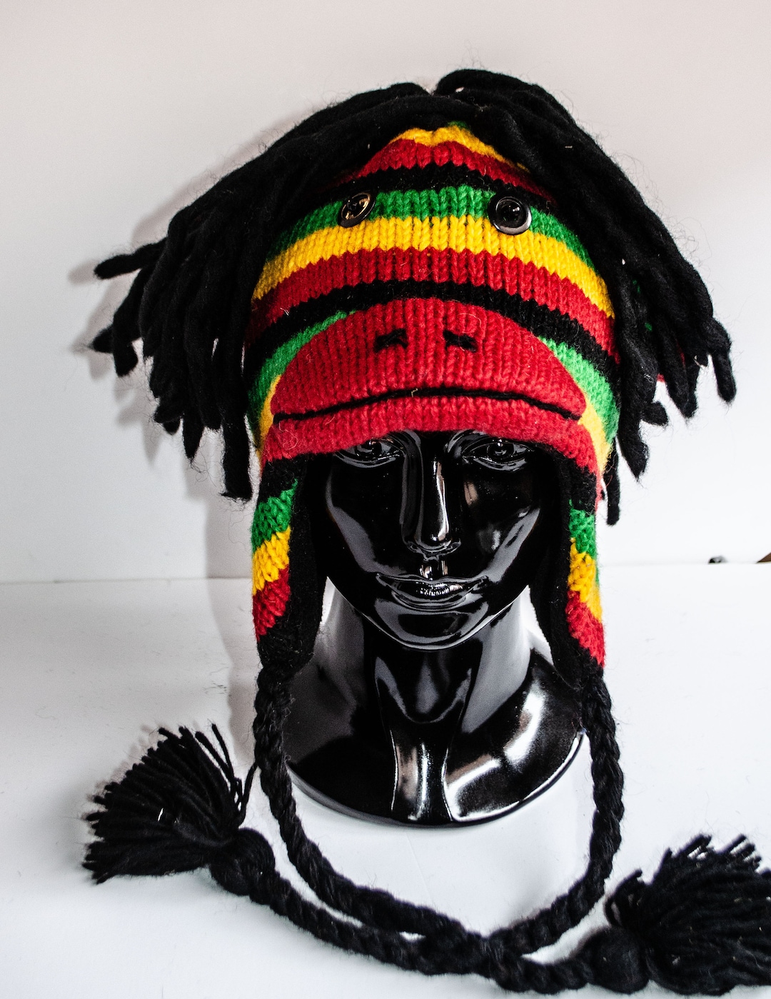 Handmade Animal Hat - One Size | 100% Wool| Rasta Monkey - Zebra - Dog ...
