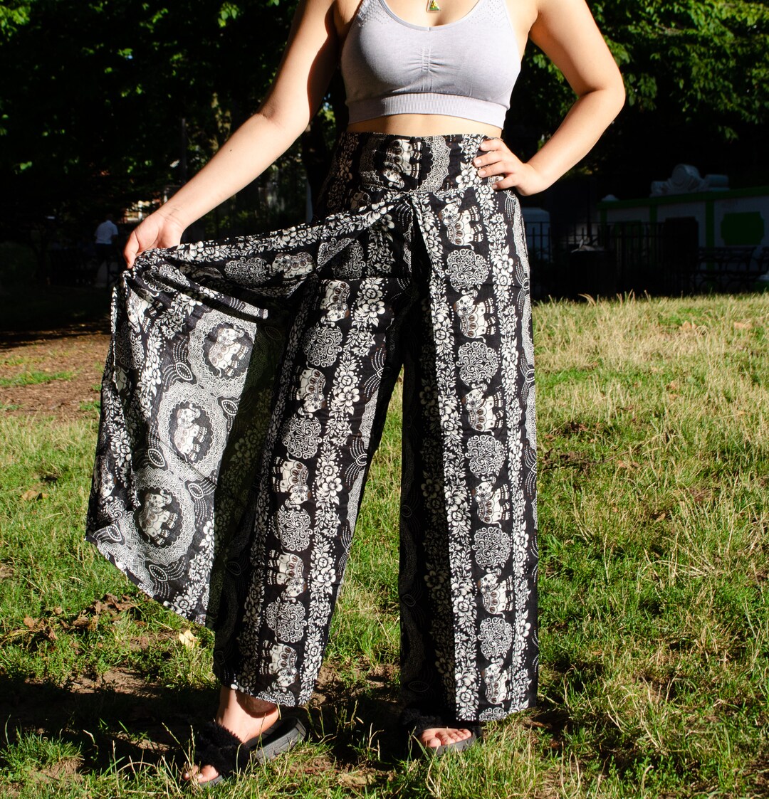 Handmade Harem Pants | Waist Tie | Open Leg | 100% Rayon | One Size ...