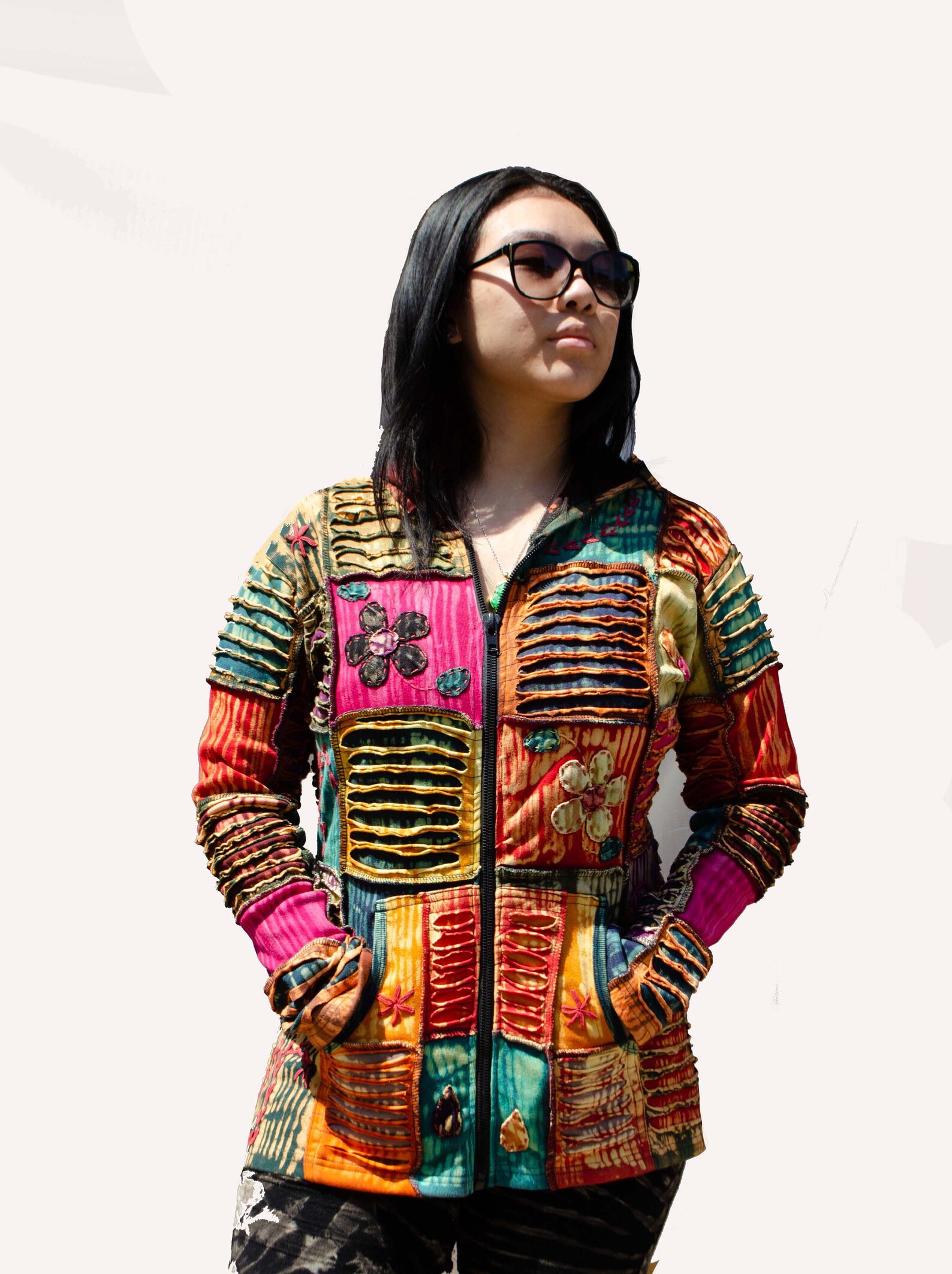 Brown Hippie Patchwork Razor Cut Gypsy Jacket Bohemian - Etsy