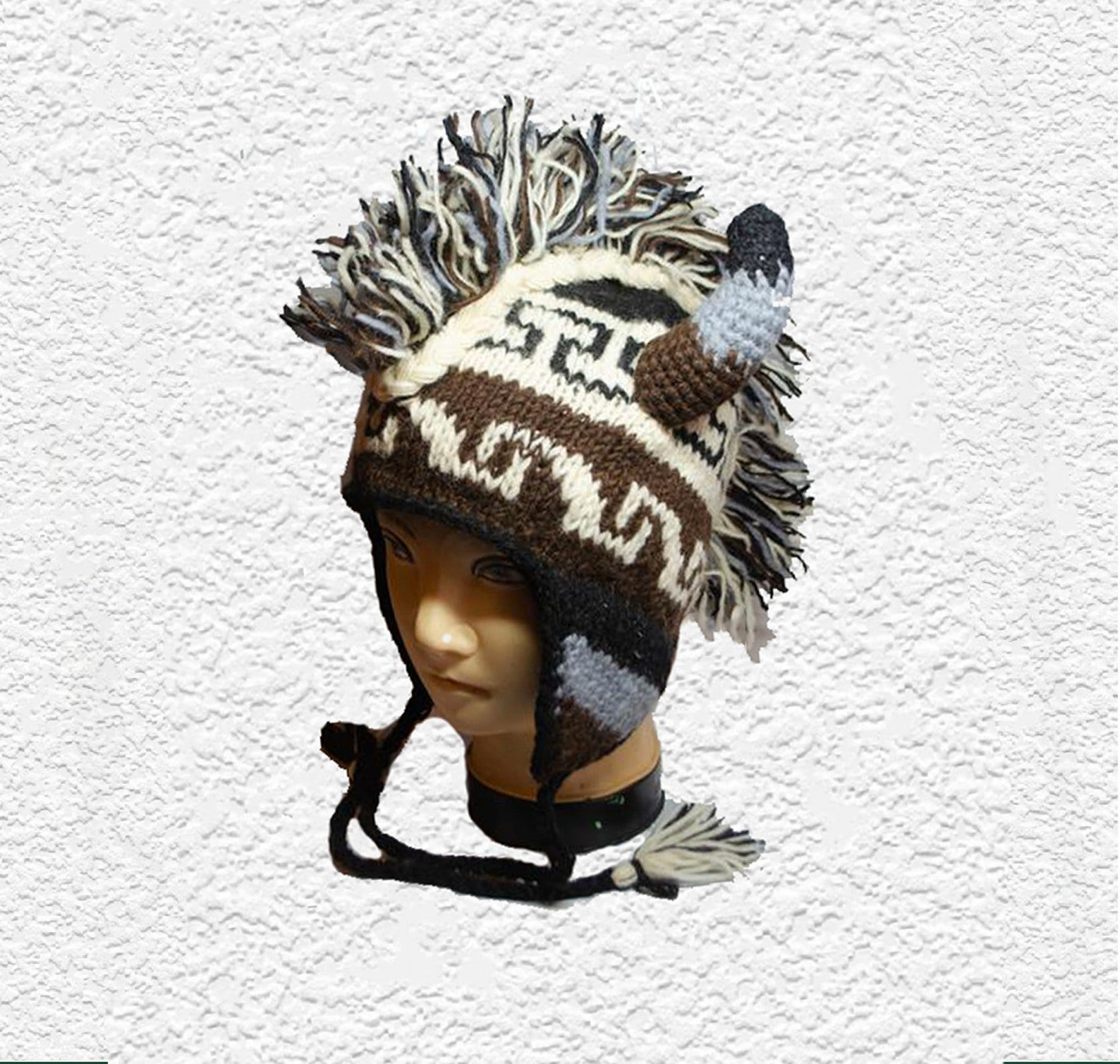 Handmade Horn Mohawk Hat One Size Bull Horn Mohawk Hat - Etsy