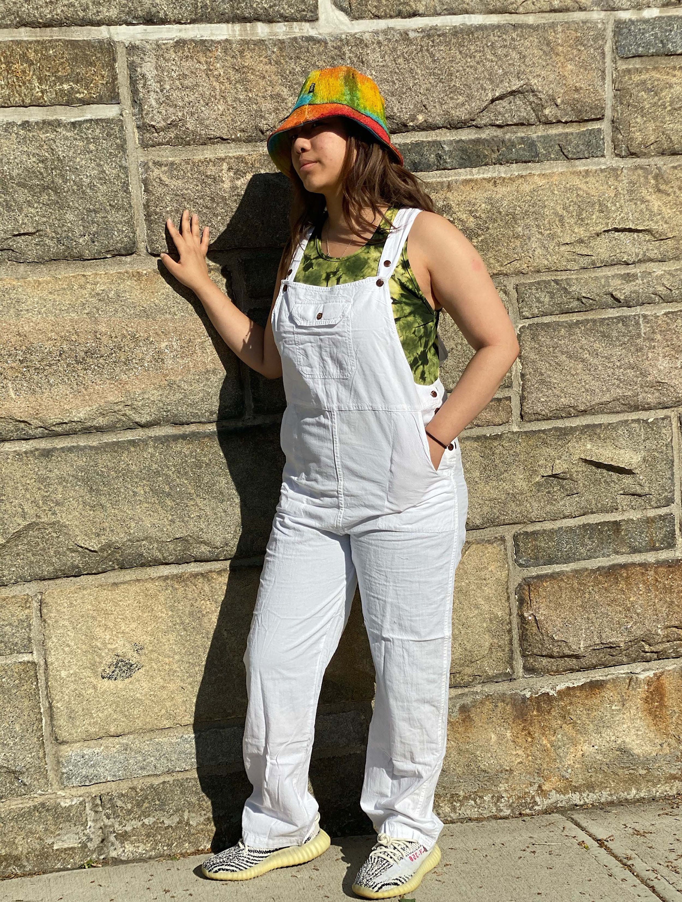 Handmade 100% Cotton Nepal Overalls Dungaree Straight Leg | Multicolor ...