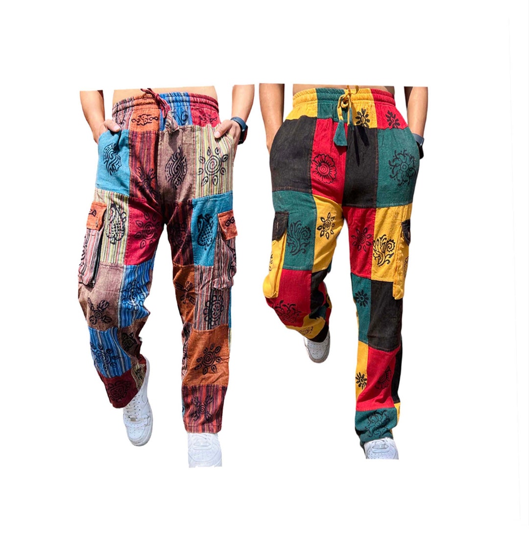 Nepal Yoga Pants Traditional Patchwork Pants | Trouser Pants | Handmade ...