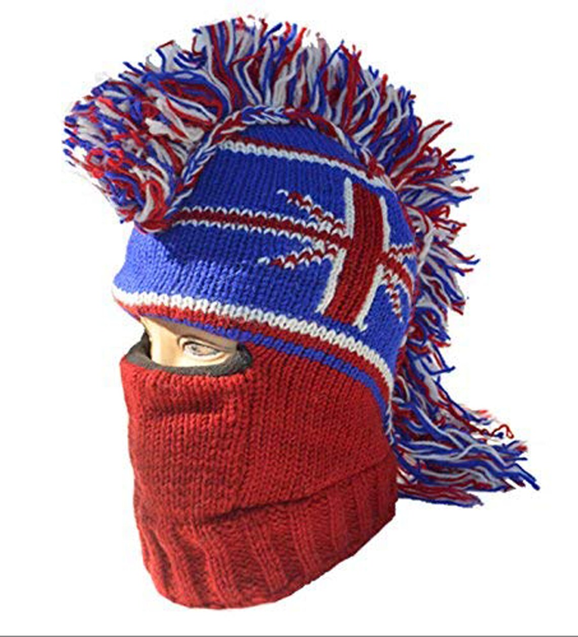 UK Union Jack Handmade Ski Mask Mohawk Hat - Etsy