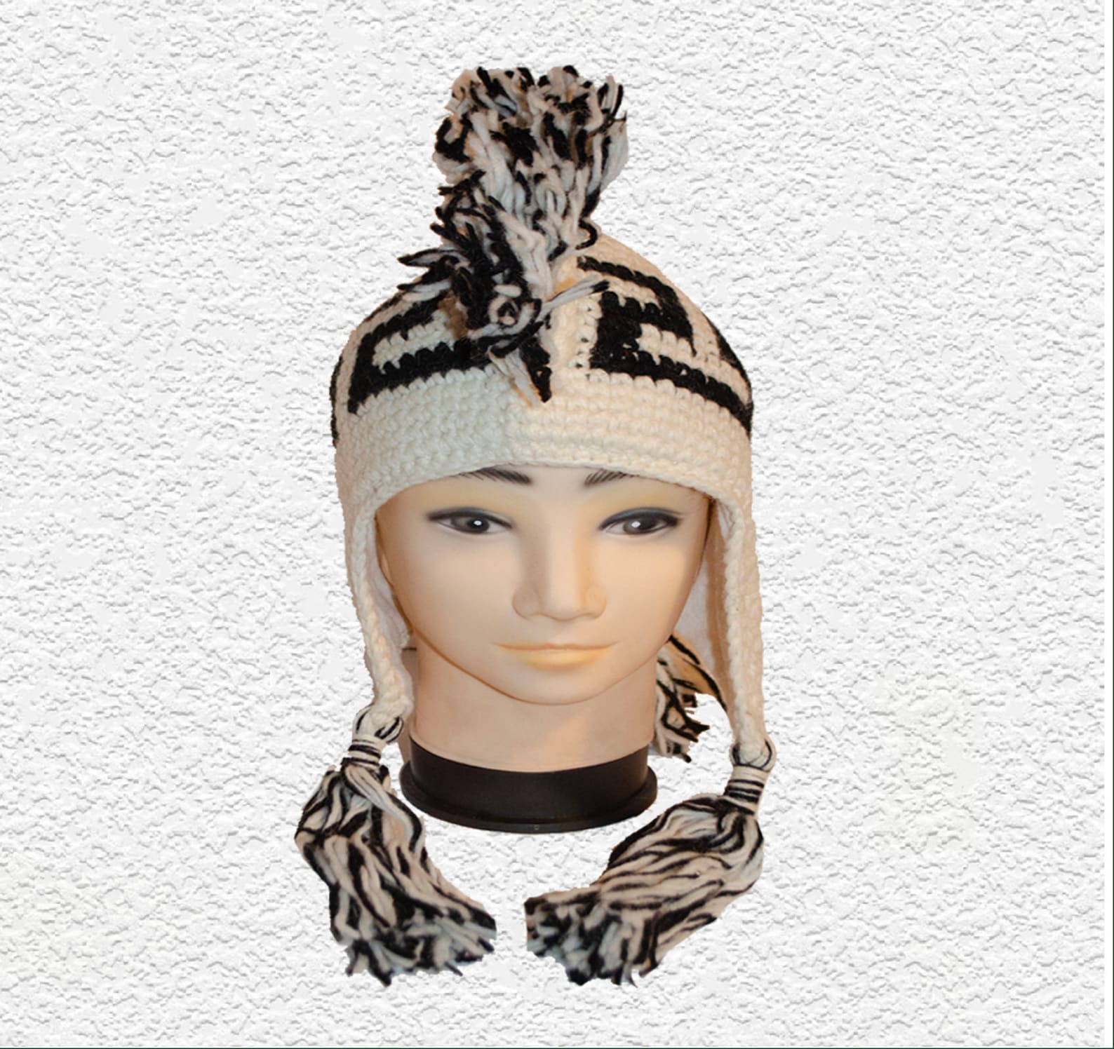 Handmade Wool Aztec Mohawk Hat – Crochet Knit, Adult Size - Etsy