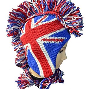 UK Union Jack Handmade Mohawk Hat - Etsy