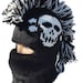 Handmade Black Skull Mohawk Handmade - Etsy