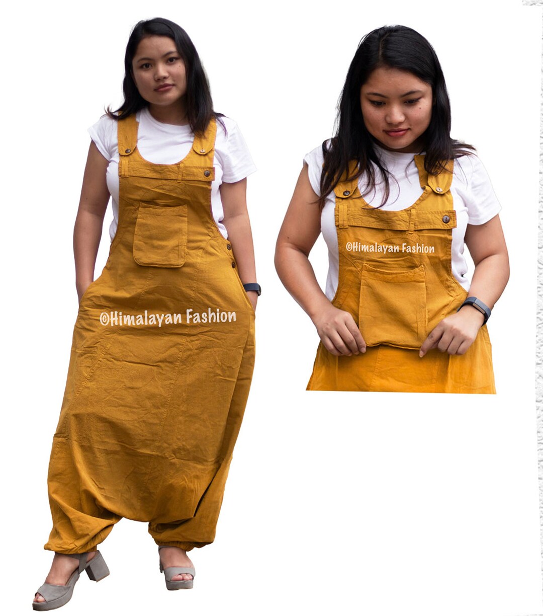 Handmade Boho Overalls Cotton Nepal Jumpsuit - Harem Pants - Romper ...