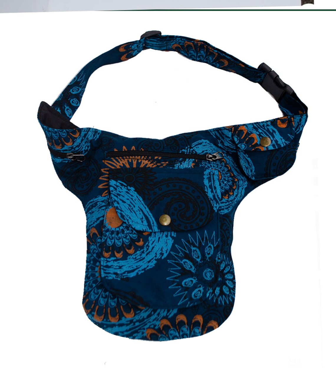 Handmade Cotton Fanny Pack Money Belt Travel Bag Large | Etsy