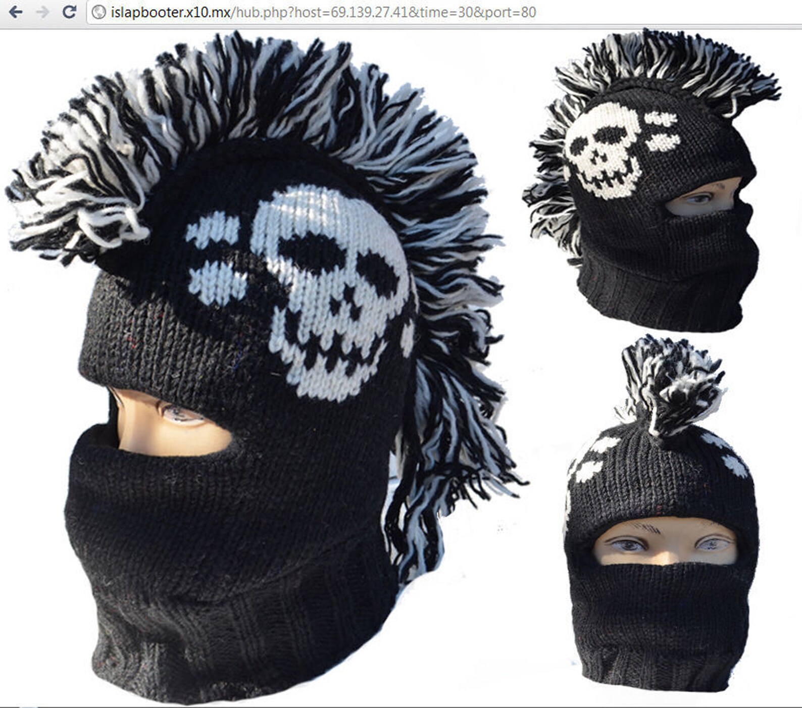 Handmade Black Skull Mohawk Handmade - Etsy