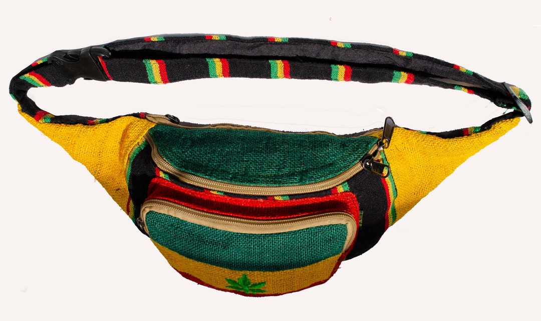 Hemp Tie Dye Fanny Pack: Handmade Nepal Boho Rasta Pack - Etsy