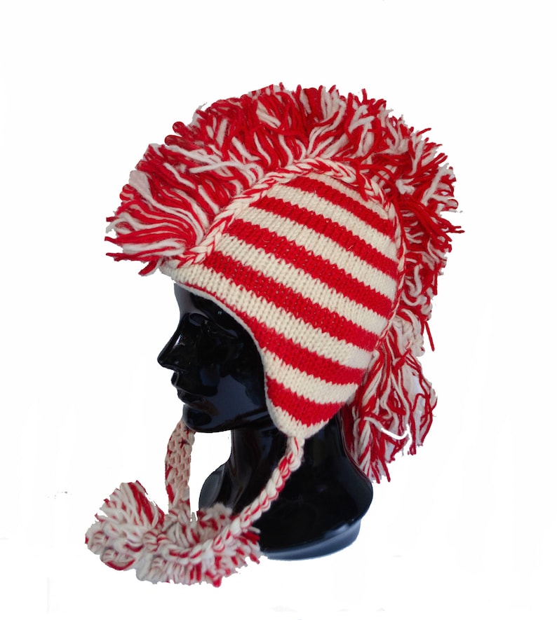 Himalayan Fashion Kids Mohawk Hat - Kids Bone Skull and USA Mohawk ...