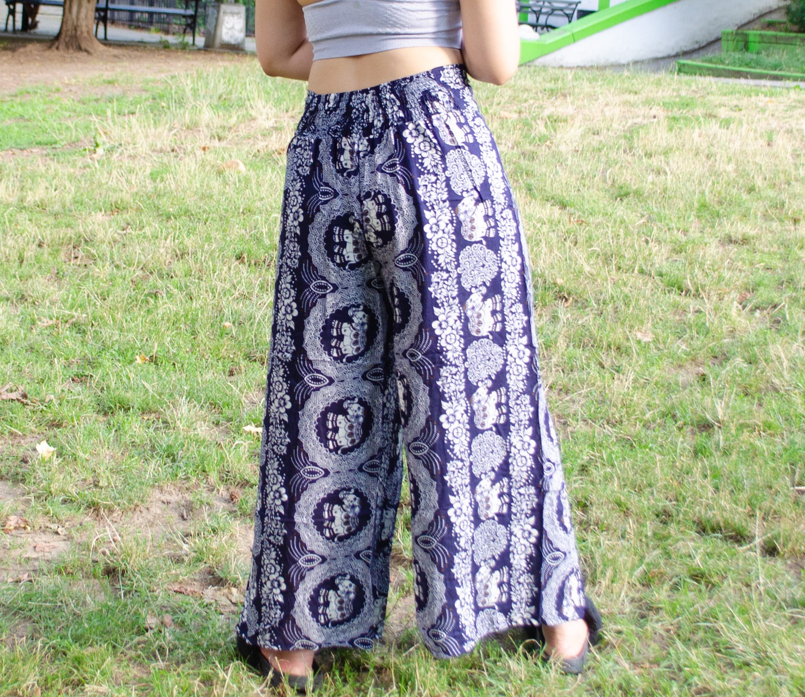 Handmade Harem Pants Waist Tie Open Leg 100% Rayon One - Etsy