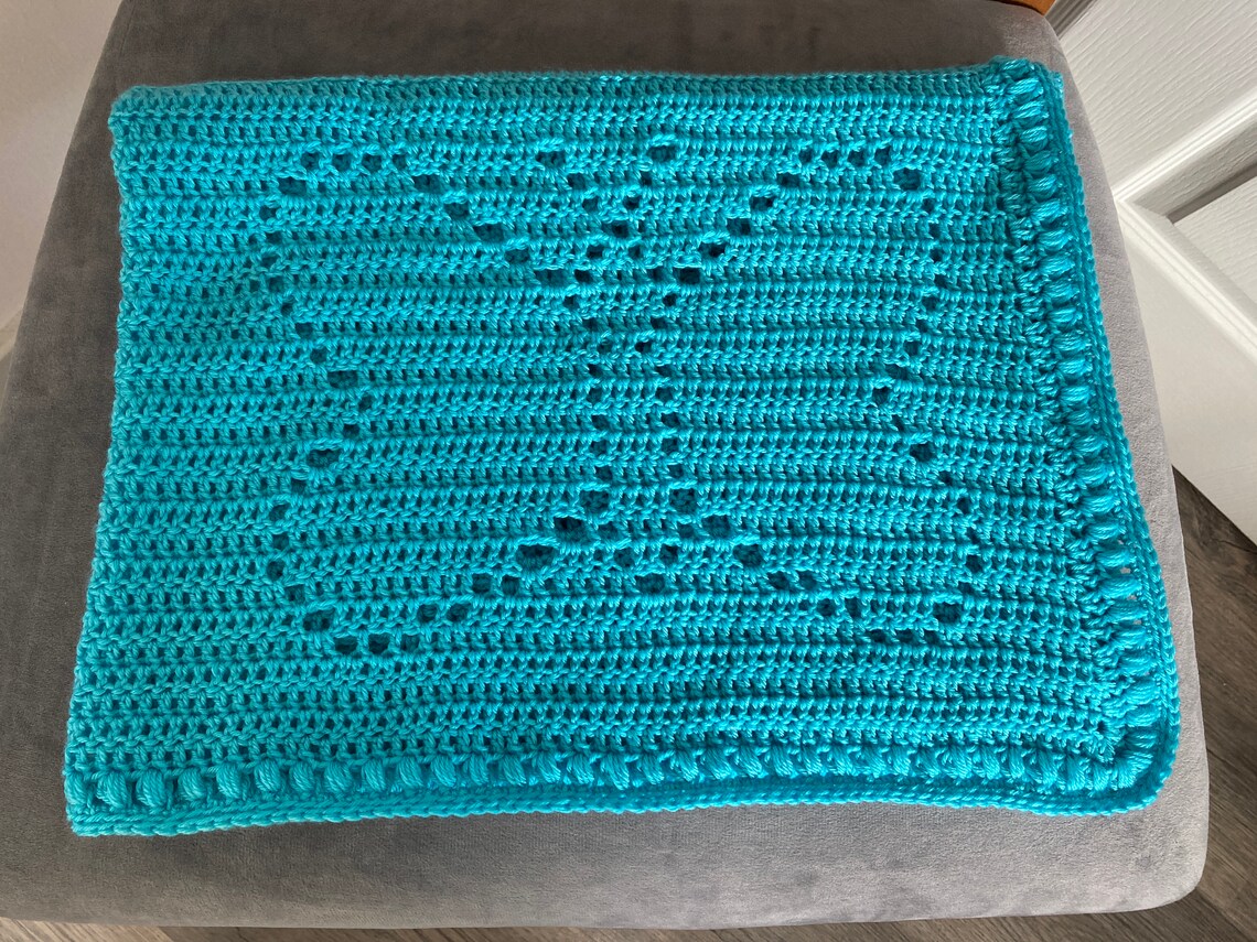 Butterfly Filet Crochet Pattern blanket afghan baby - Etsy France