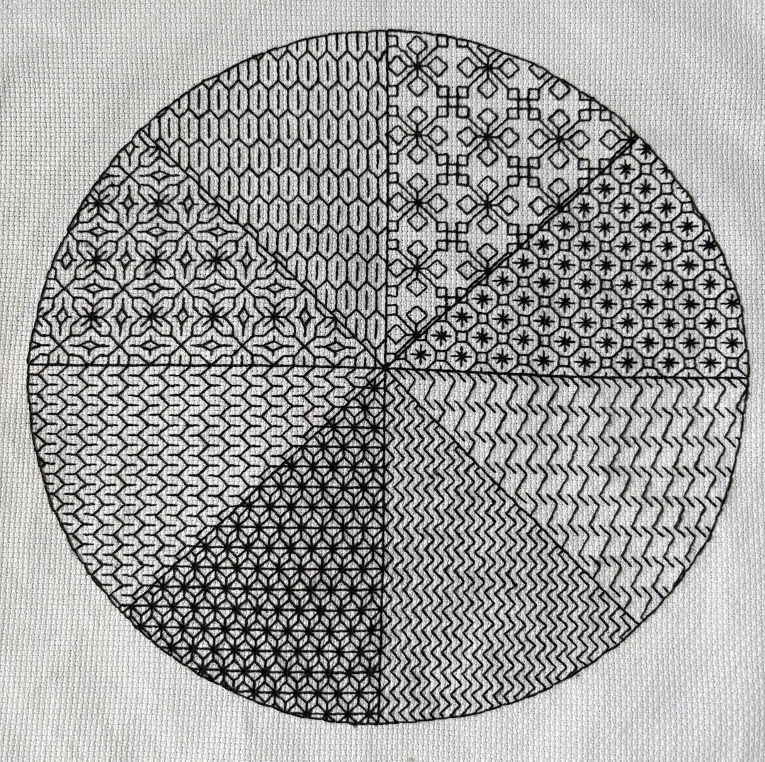 Blackwork Sampler Pattern - Etsy
