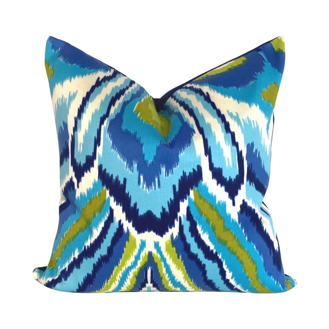 Schumacher X Trina Turk Peacock Print Pillow Cover - Etsy
