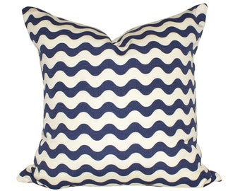 Schumacher Studio Bon Indoor Outdoor Sand Ric Rac Pillow Cover, Square ...