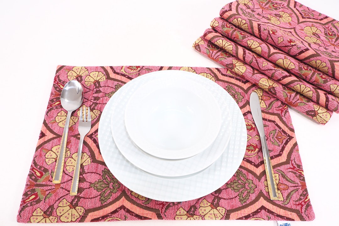 Turkish Pale Pink Place Mats, Place Mats 12x18, Table Decor, Table ...