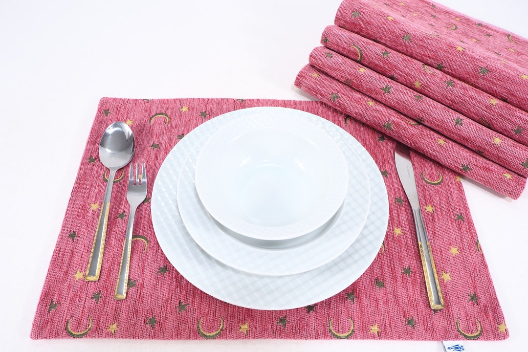 Turkish Pale Pink Place Mats, Place Mats 12x18, Table Decor, Table ...