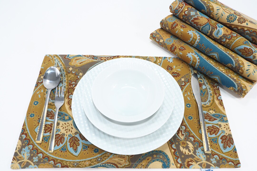 Turkish Beige Place Mats, Place Mats 12x18, Table Decor, Table ...