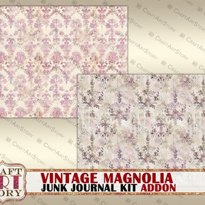 Vintage Magnolia Junk Journal Kit Addon,scrapbook Printables Digital ...