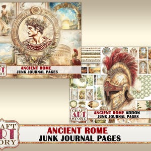 Ancient Rome Junk Journal Pages,scrapbook Printables Digital Papers - Etsy