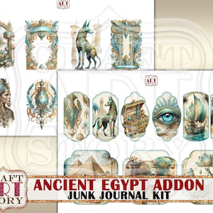Ancient Egypt Junk Journal Pages,scrapbook Printables Digital Papers ...