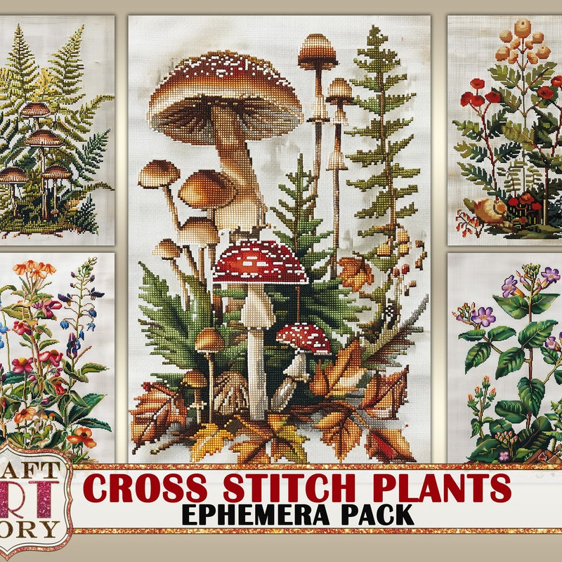 Botany Cross Stitch - Etsy