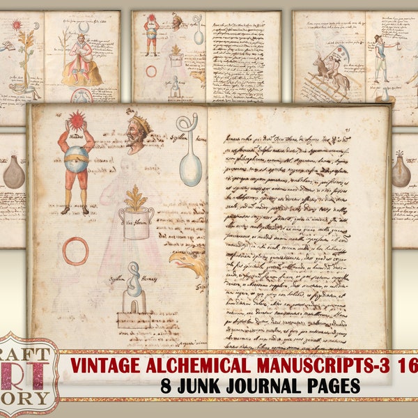 Old Manuscripts Vintage Pages - Etsy