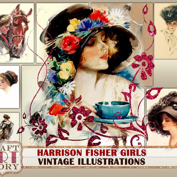 Harrison Fisher - Etsy