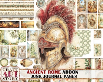 Ancient Rome Junk Journal Pages Addon,scrapbook Printables Digital ...
