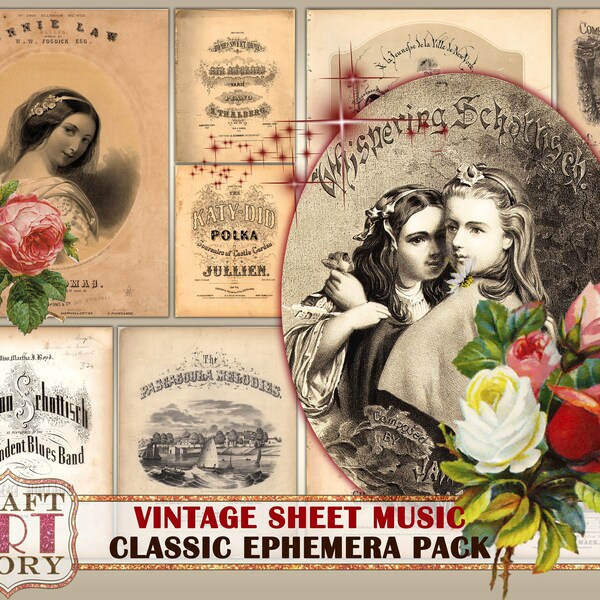 Sheet Music Cover - Etsy