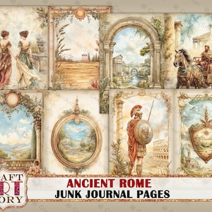Ancient Rome Junk Journal Pages,scrapbook Printables Digital Papers - Etsy
