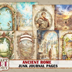 Ancient Rome Junk Journal Pages,scrapbook Printables Digital Papers - Etsy